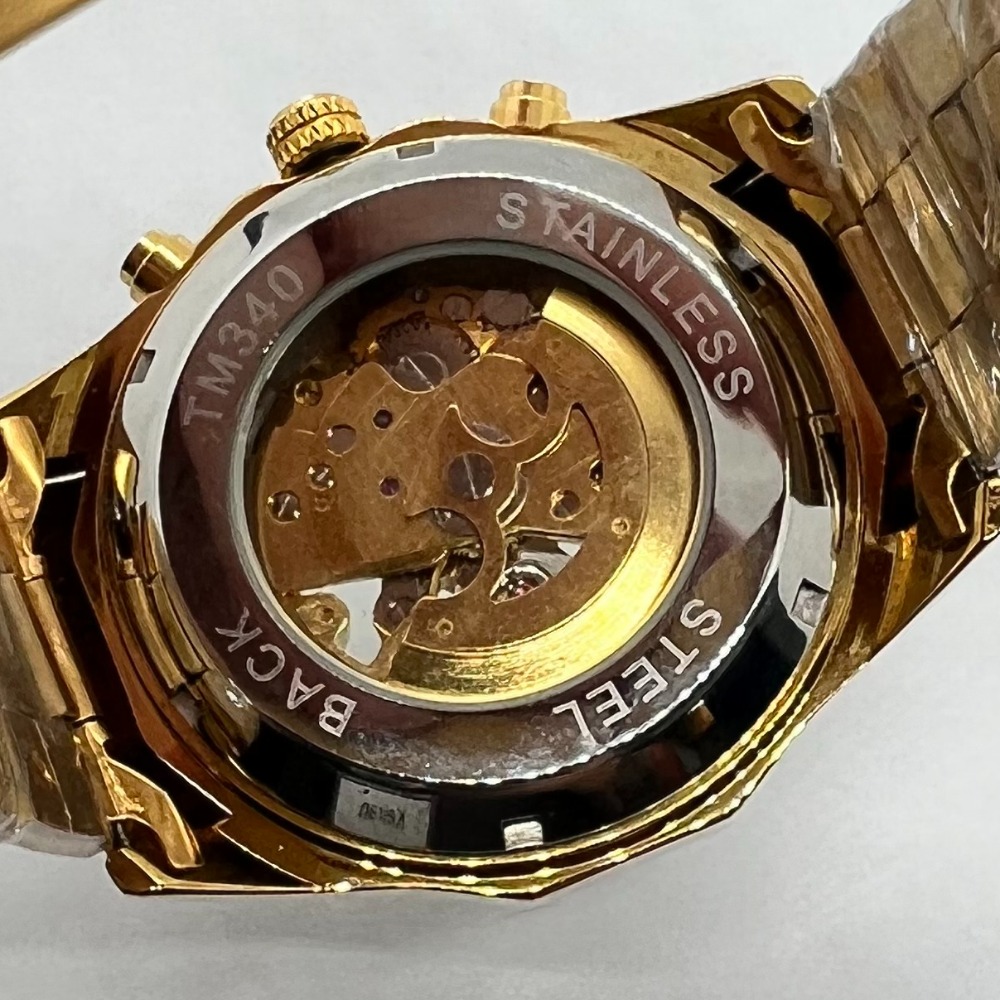 Pre-owned Forsining TM340 Automatic Skeleton Mens Watch - Own4Less